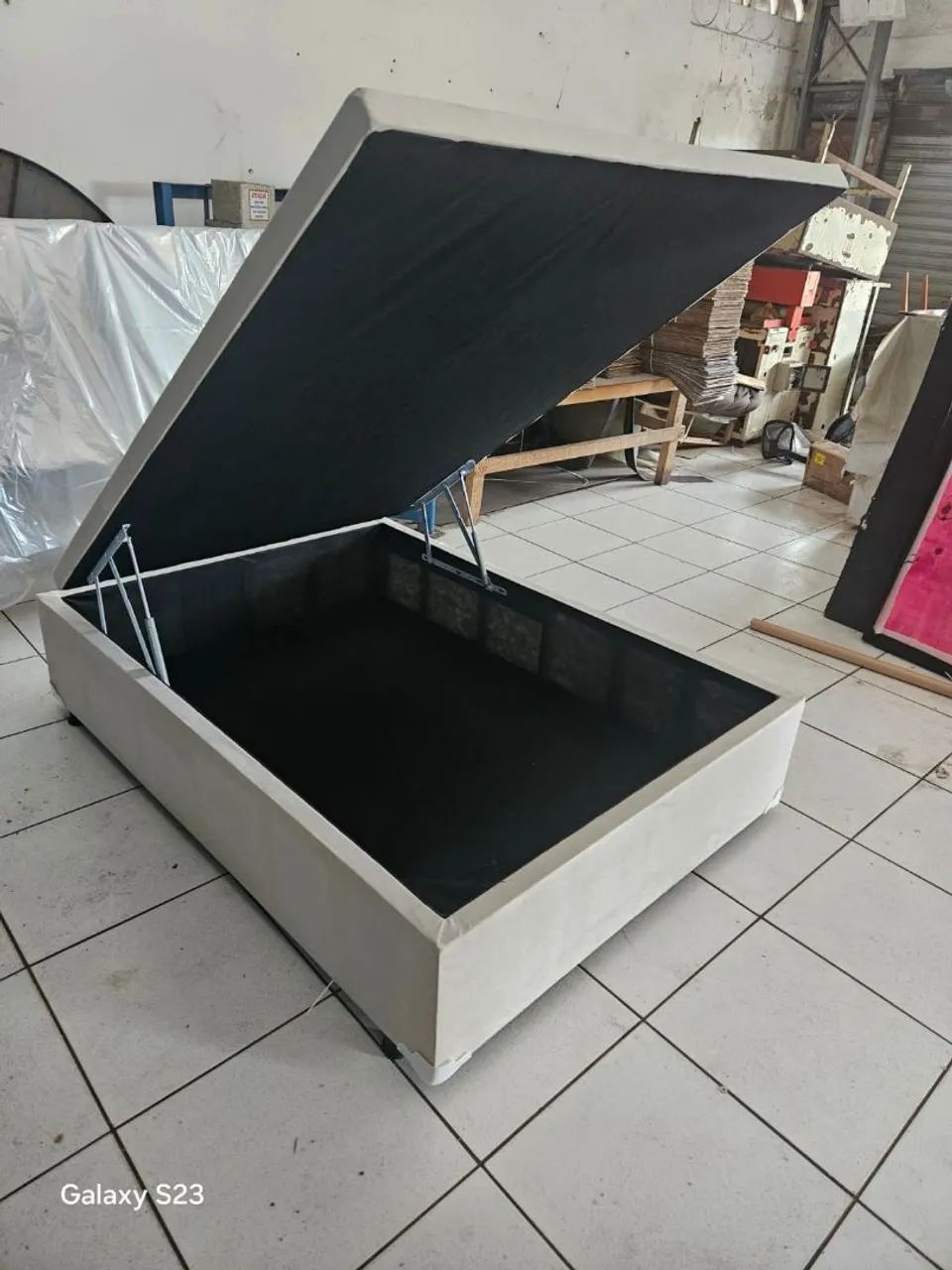 Cama Box baú casal 138x188 reforçada/ Novo/ Valor à vista de fábrica ...