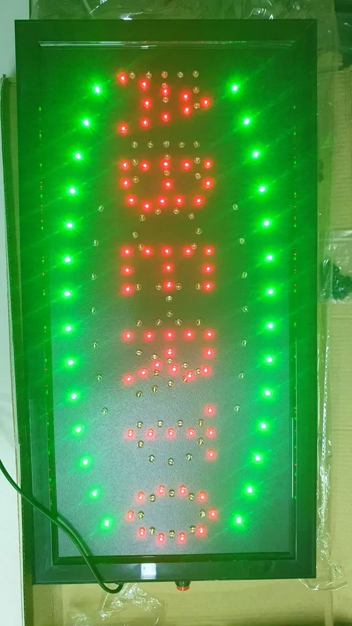 Letreiro de led (ABERTO E FECHADO) - Equipamentos Para Comércio ...