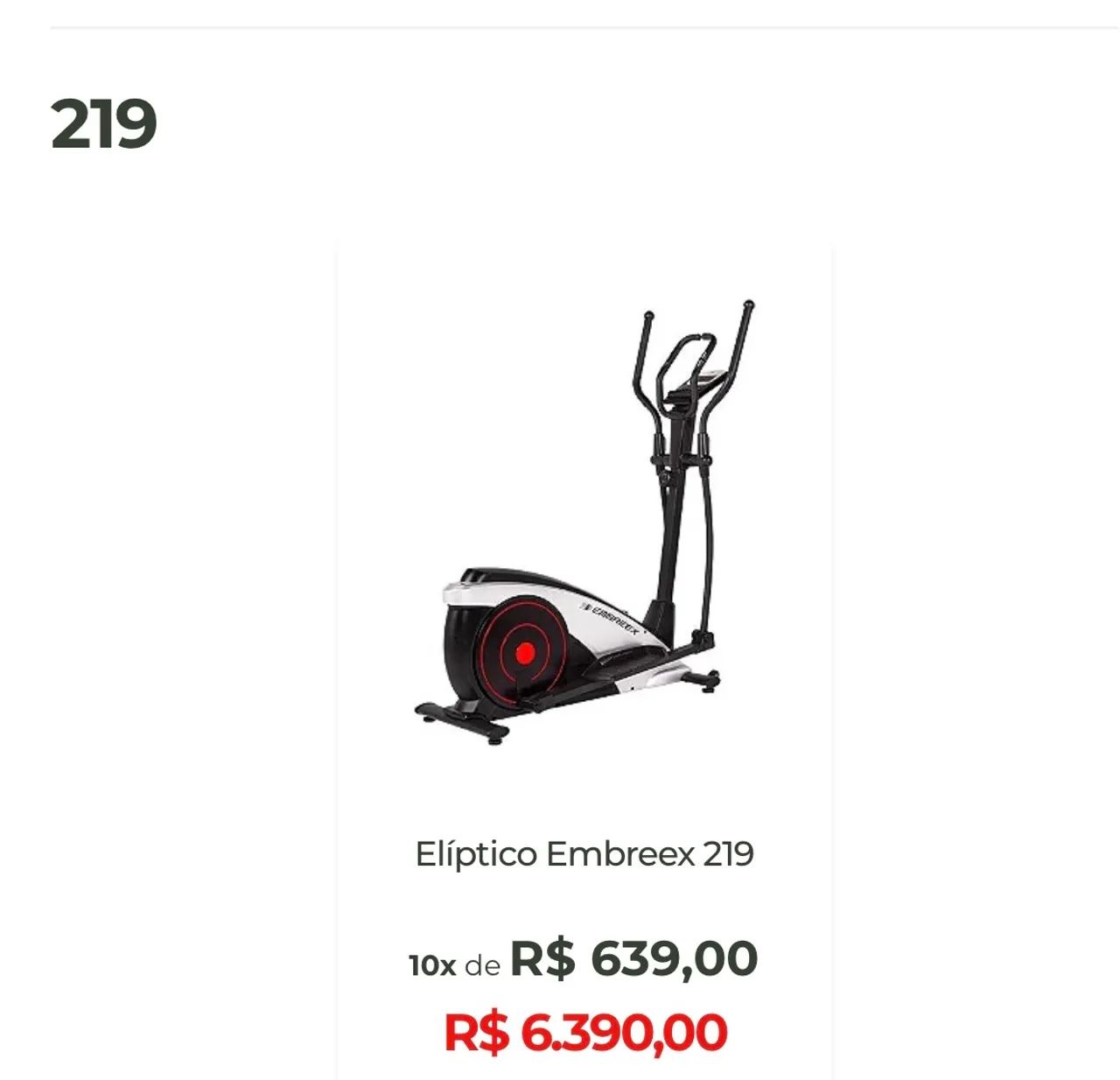 Elíptico Embreex 219 - MUITO NOVO - Academia e Exercícios - Nova Hartz 1357125706 | OLX