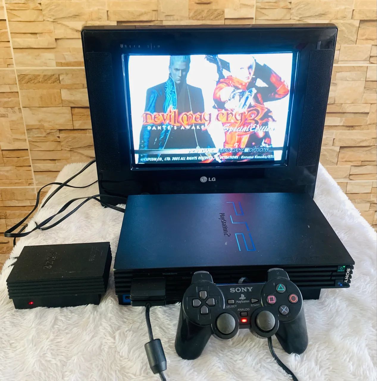 PlayStation 2 Fat Leitor funcionando + Controle original ( faço envio ...