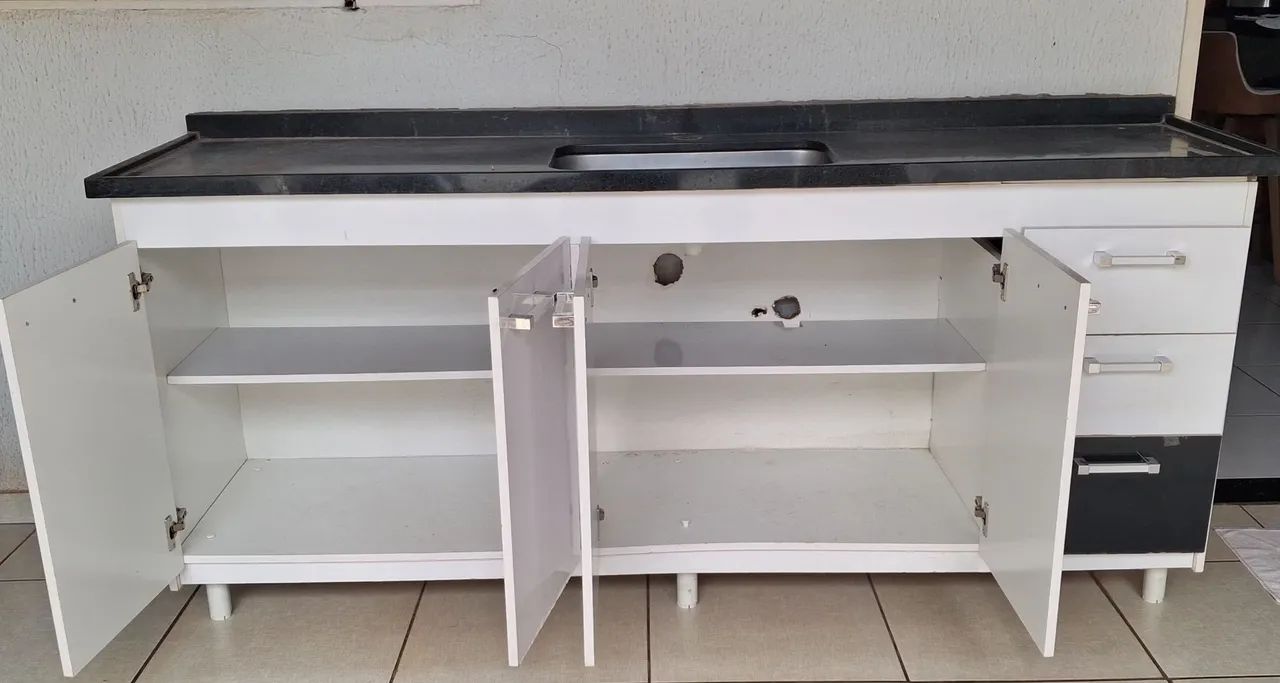 Pia de granito de 2 metros e Balcão - Cubas e Pias - Parque das ...