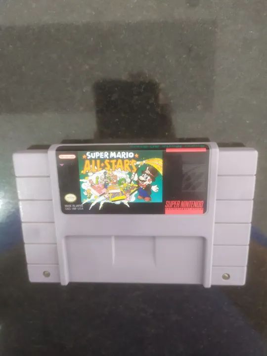 Super Mario All Stars Novinha Super Nintendo Jogos De Vídeo Game