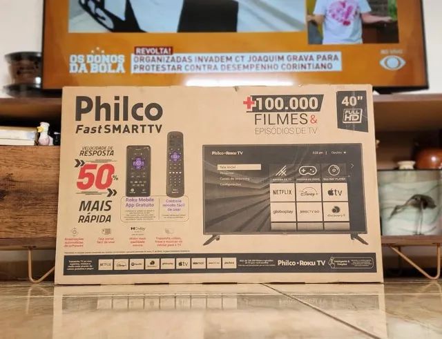 "smart tv philco 40" no Brasil