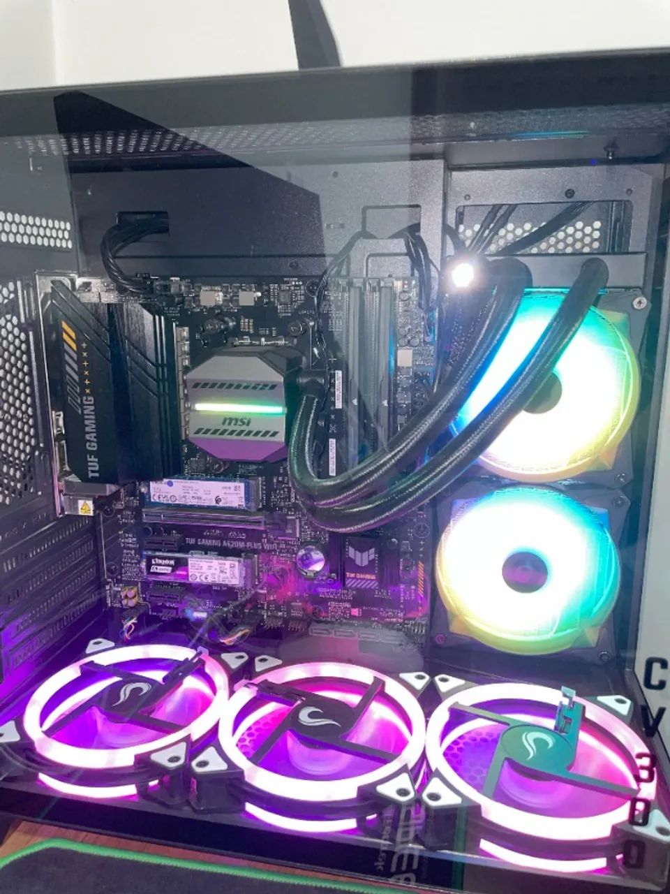 PC Gamer Ryzen 5 8600G, 32GB DDR5, Placa Mae Wi-fi, Water Cooler MSI ...