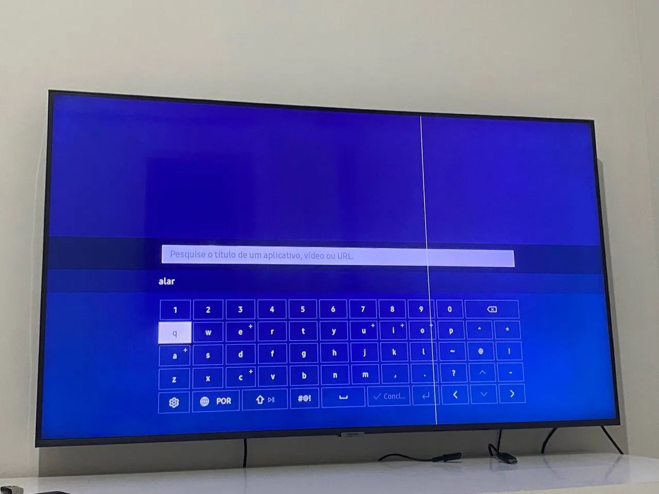 TV 4K Samsung 50 polegadas (linha na tela) - TVs - João Agripino, João ...