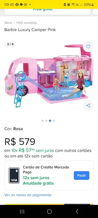 "trailer da barbie" - Artigos infantis no Brasil