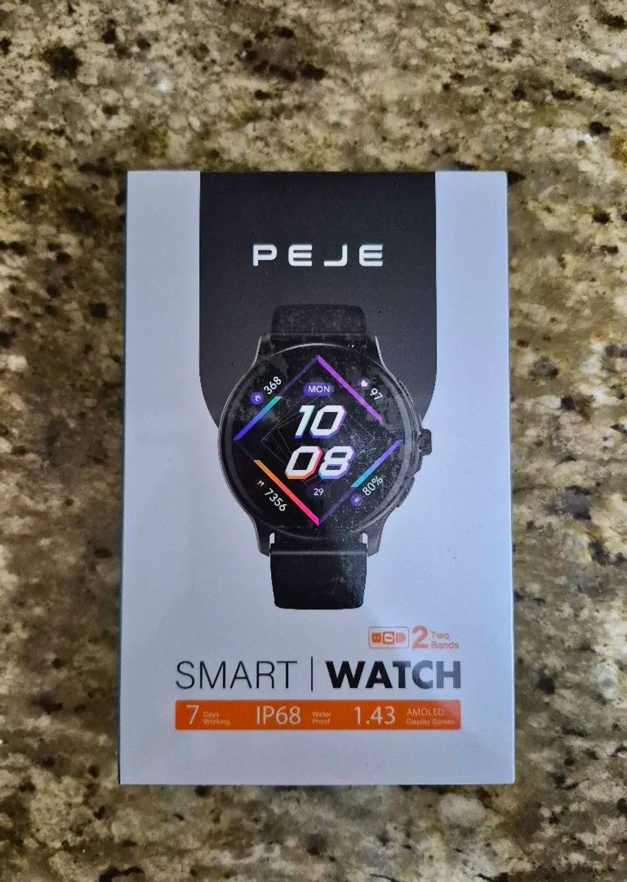 Relogio Smartwatch PEJE - Tela AMOLED e 2 pulseiras - Acessórios ...