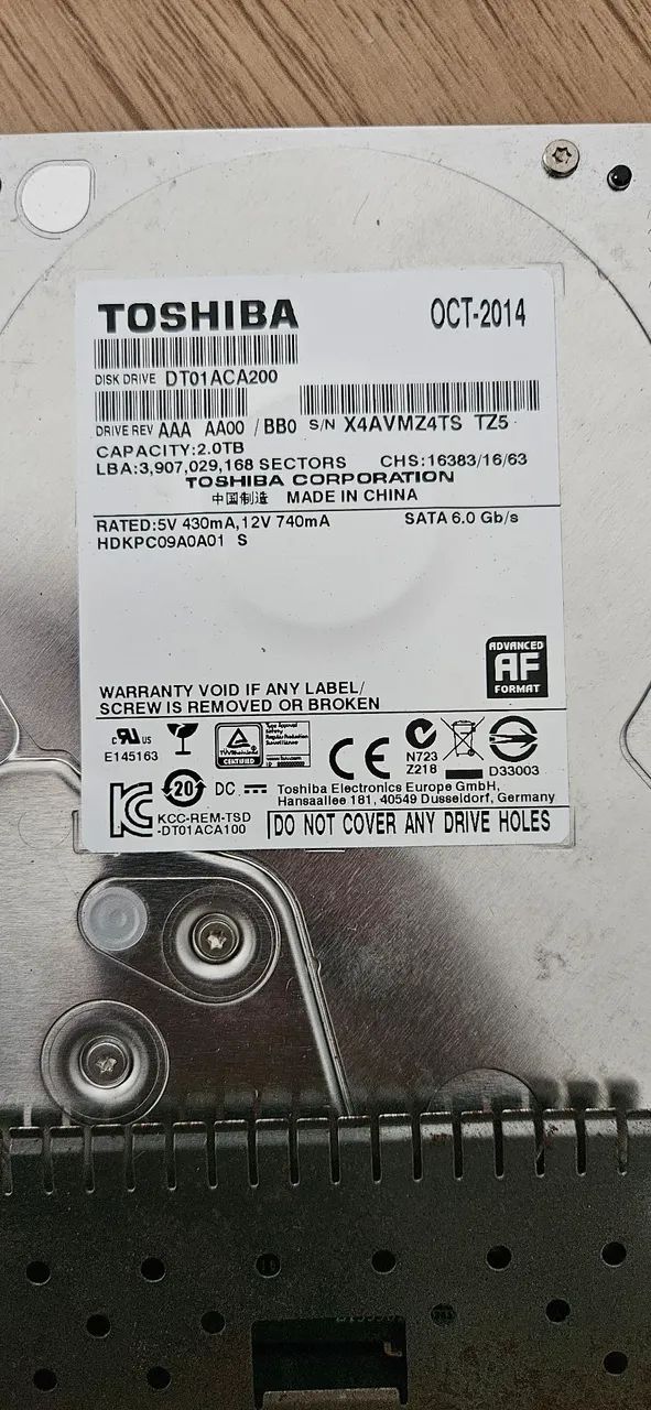 Disco rígido HDD de 2TB 1TB 320GB com case - Armazenamento - Olho D ...