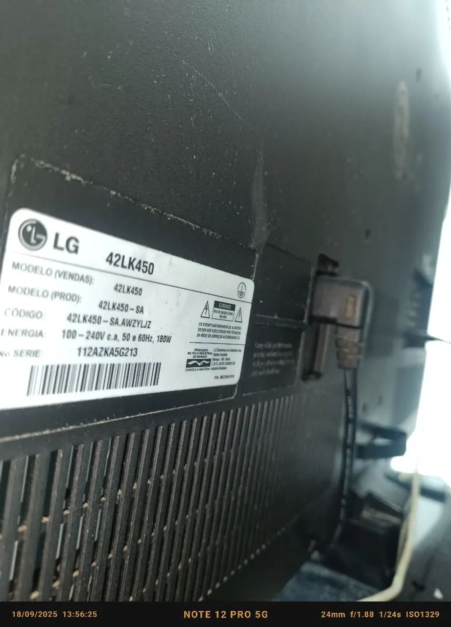 TV LG 42 POLEGADAS - TVs - Realengo, Rio de Janeiro 1456518201 | OLX