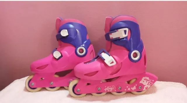 patins / roller infantil oxelo rosa e roxo - Esportes Sobre Rodas ...