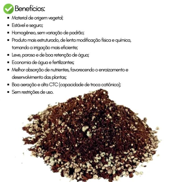 Substrato Inerte Para Cultivo Turfa + Perlita Sphagnum (50%-50%) pH5,8 ...