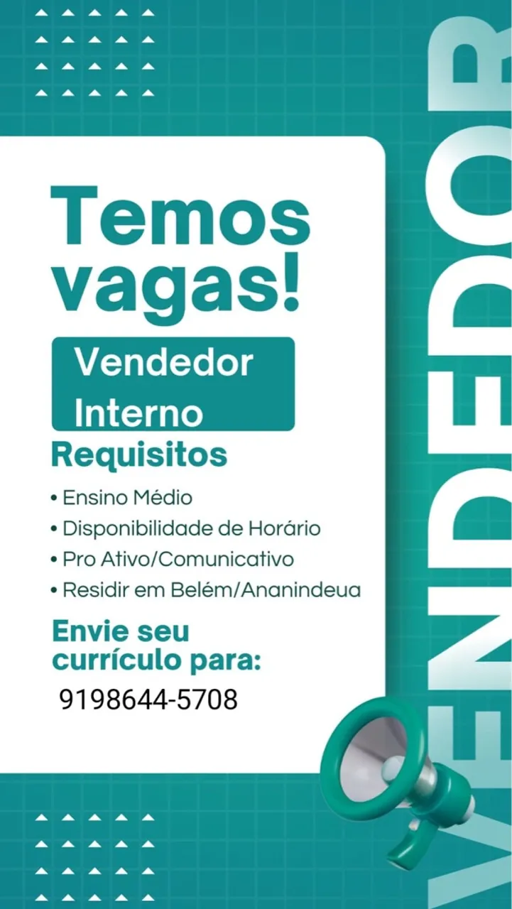 Vagas de emprego em Belém, PA