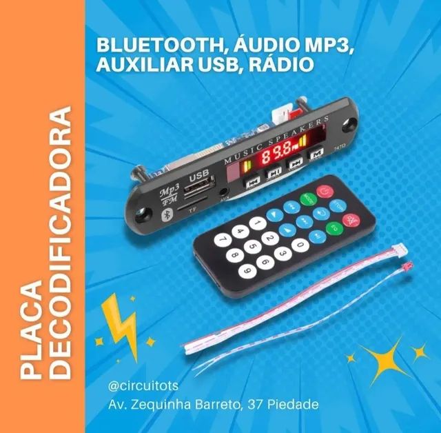 "placa decodificadora bluetooth" no Brasil