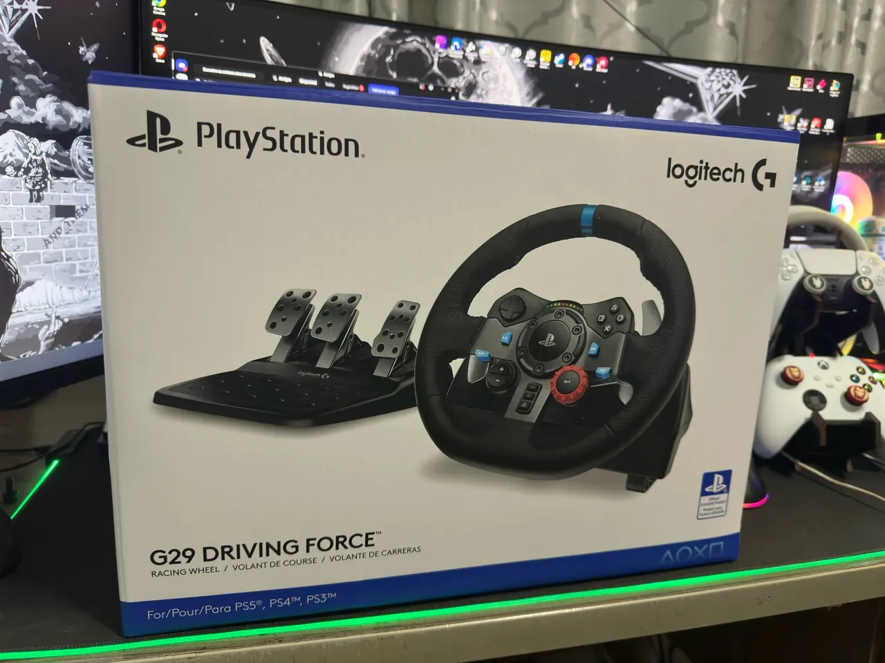 "volantes logitech" no Brasil