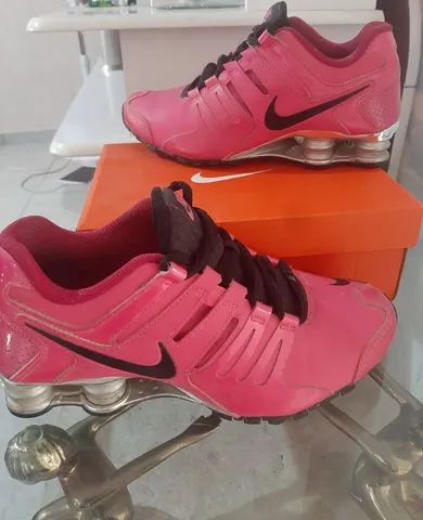 "tenis nike shox rosa" no Brasil
