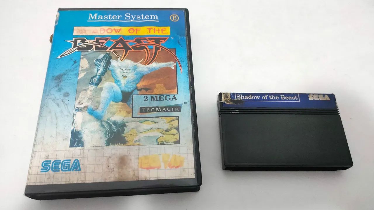 Shadow of the beast original sega master system tectoy na caixa - Peças ...