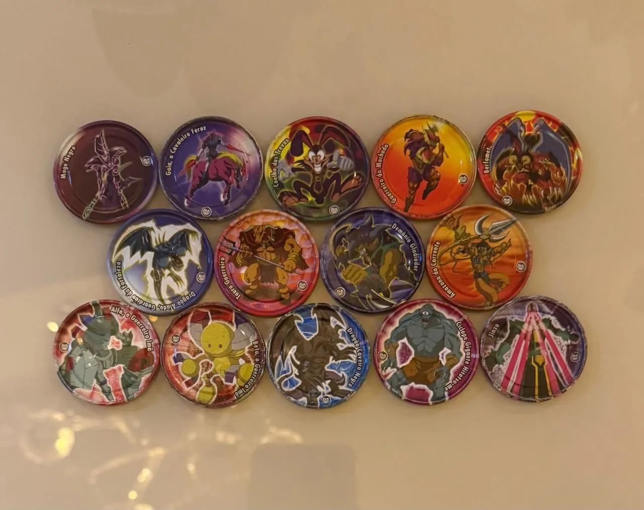 LOTE TAZOS TITANIUM E METAL ELMA CHIPS E SUPER SPINER - Peças e ...