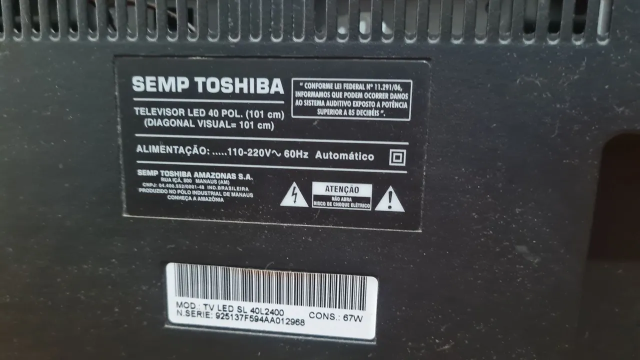 "tv semp 40 polegadas" - TVs no Brasil