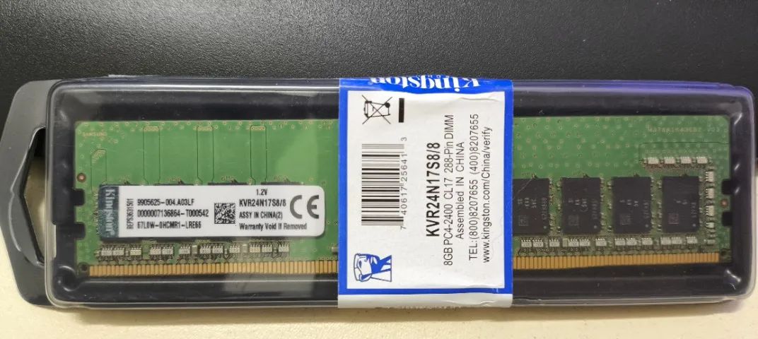 Memória RAM DDR4 8GB Kingston ValueRAM 2400MHz (PC4-2400) - Novo ...