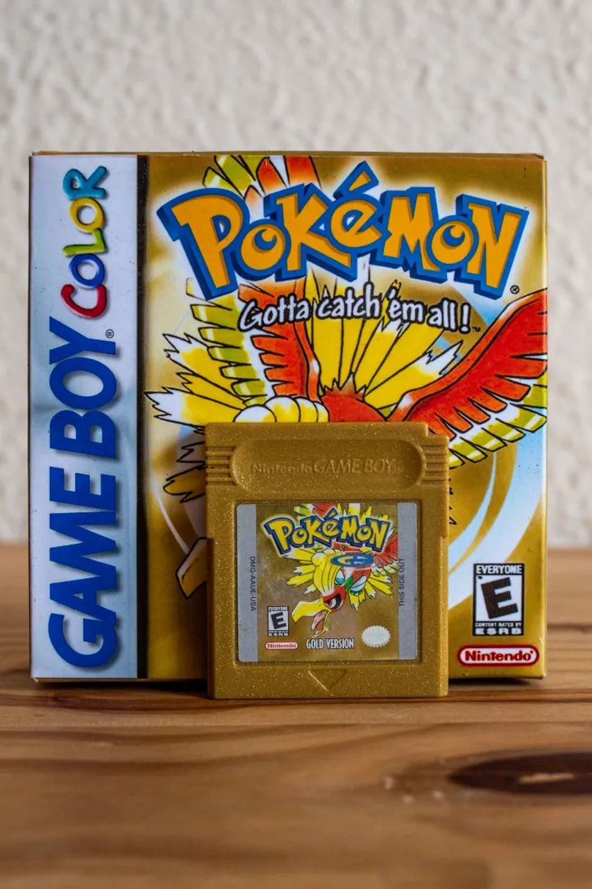 Pokémon Gold (Game Boy) - Original Americano - Caixa Repro - Jogos de ...