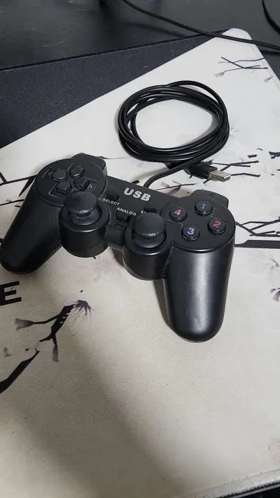 Controle Ps2 USB para PC - Usado - Peças e Acessórios de Vídeo Game ...