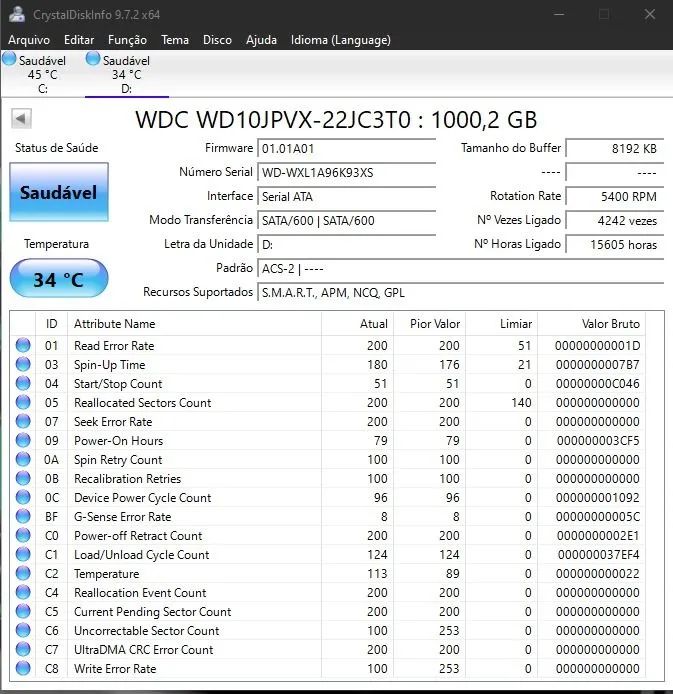 Disco rígido HDD de 2TB 1TB 320GB com case - Armazenamento - Olho D ...
