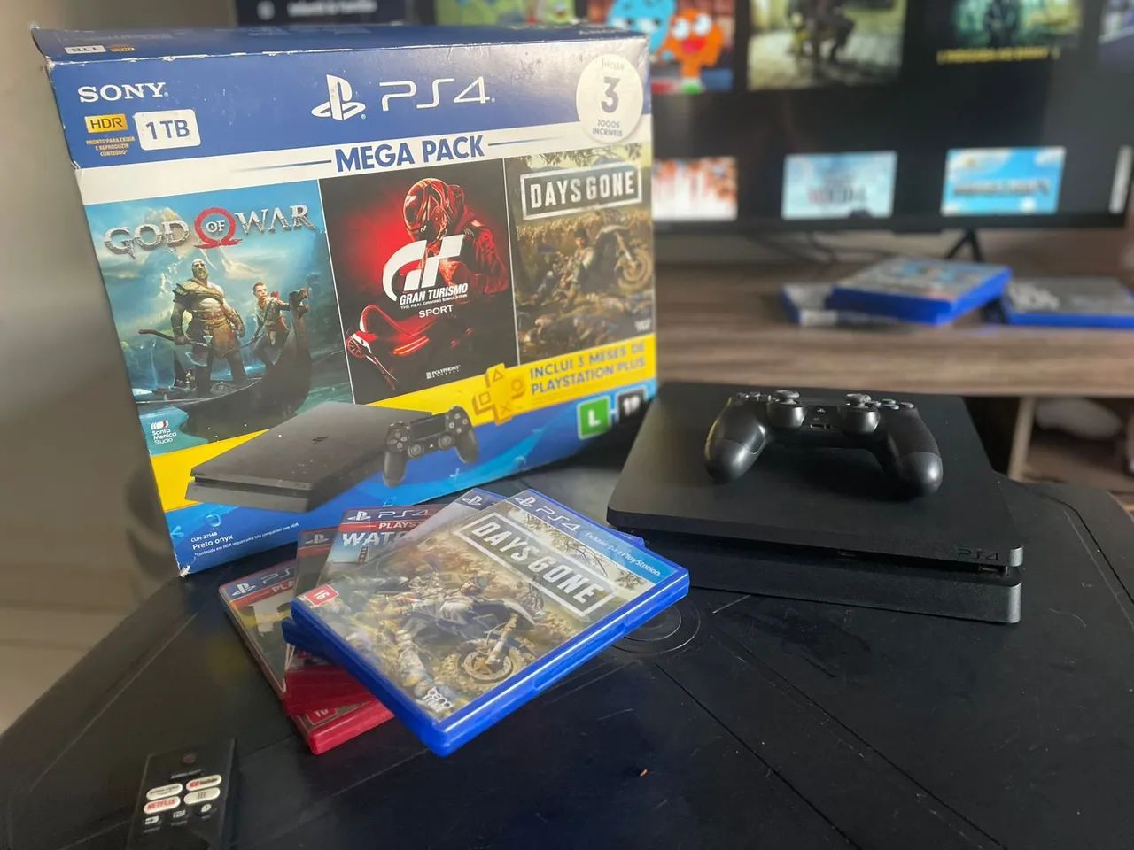 PS4 Mega Pack 1TB + Jogos e 1 controle - Consoles de Vídeo Game - Vila ...