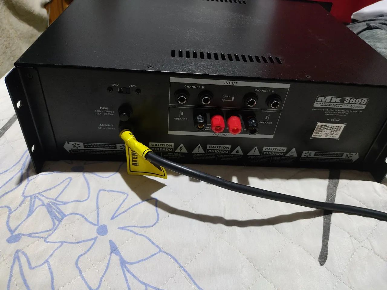 Amplificador de Potência Mark Audio MK 3600 600 RMS. - Aparelhos de Som ...