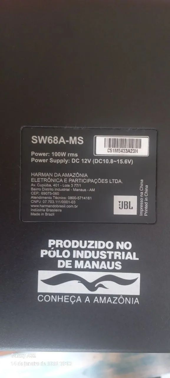 Caixa Slim JBL SW68A-MS - Aparelhos de Som - Vila Helena, Sorocaba ...