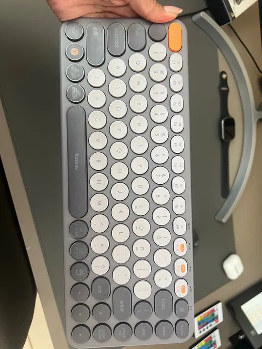 Teclado Mecânico Baseus Retro - sem fio - Periféricos e Acessórios de ...