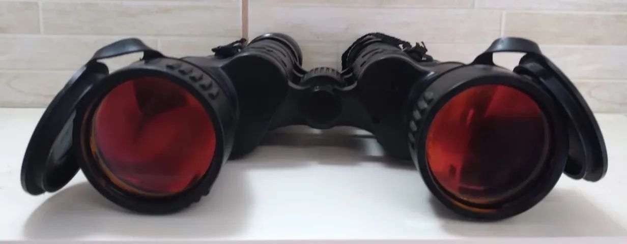 RARIDADE BINÓCULO PROF. BREAKER COBRA 50x50 -POTENTE C/ BÚSSOLA-BOM P ...