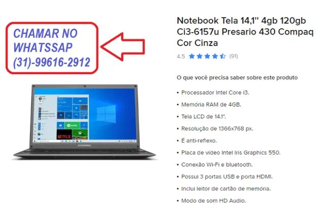 "notebook novo na caixa lacrado" no Brasil