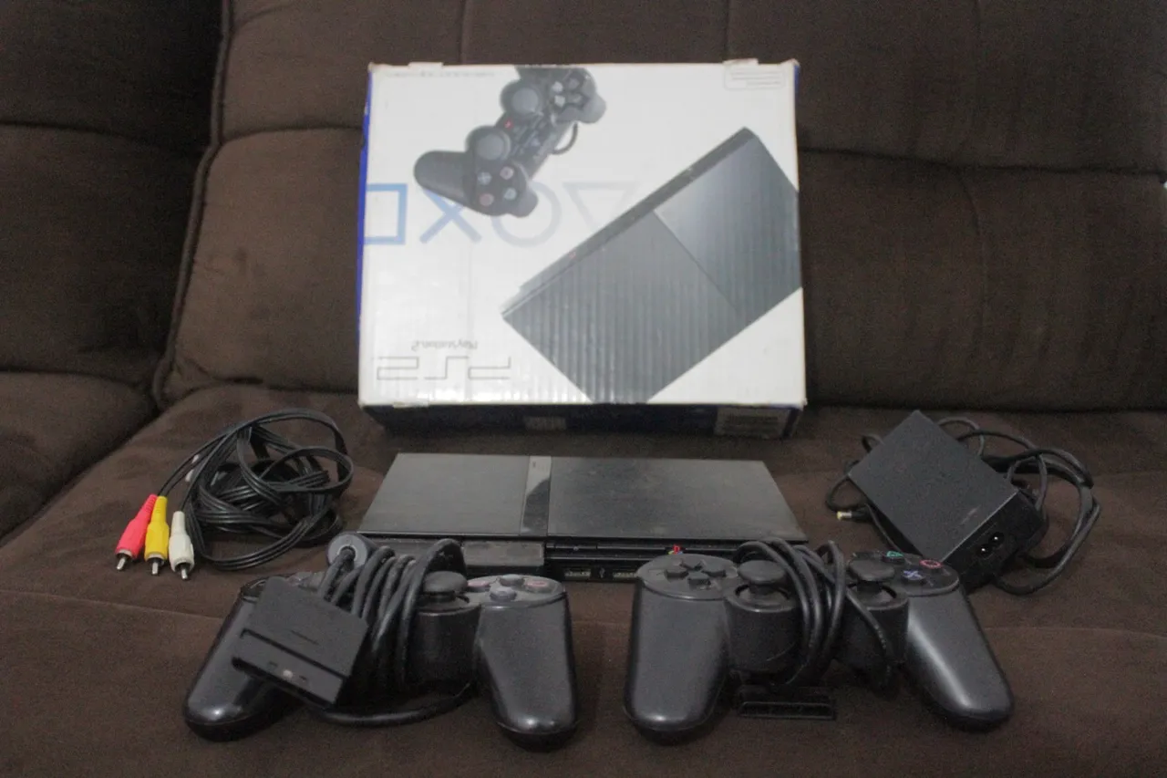 "controles de ps2 original" - Consoles de Vídeo Game no Brasil