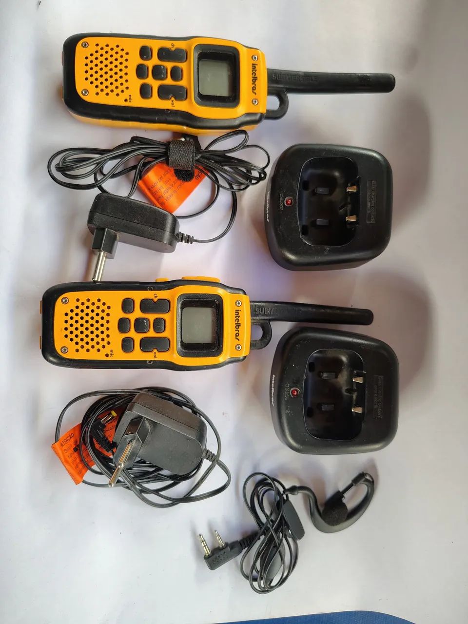 Lote 2 rádios comunicador INTELBRAS funcionando ,sem bateria ...