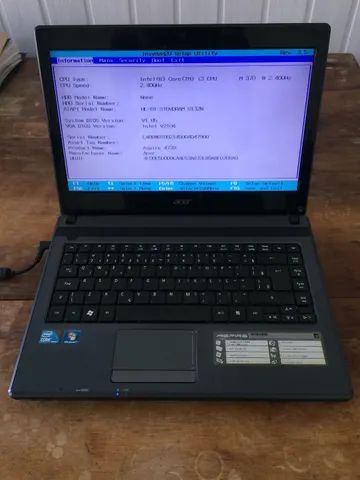 "notebook acer aspire 4739" no Brasil