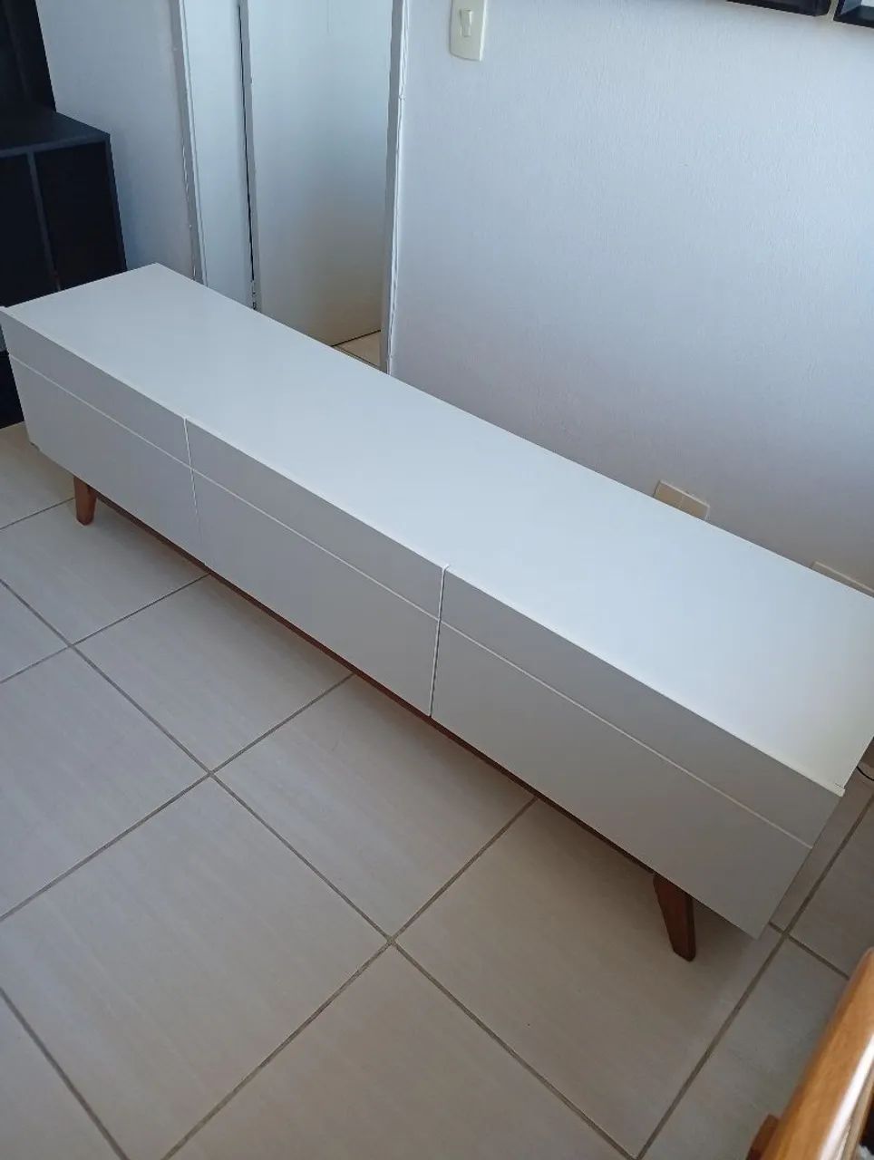 Rack em MDF. 1.80 largura, três gavetas. - Racks e Painéis - Boa Vista ...