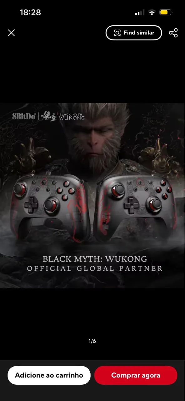 Controle 8Bitdo Ultimate 2C Wukong sem fio - Peças e Acessórios de ...