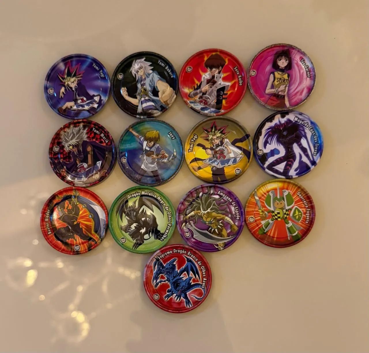 LOTE TAZOS TITANIUM E METAL ELMA CHIPS E SUPER SPINER - Peças e ...