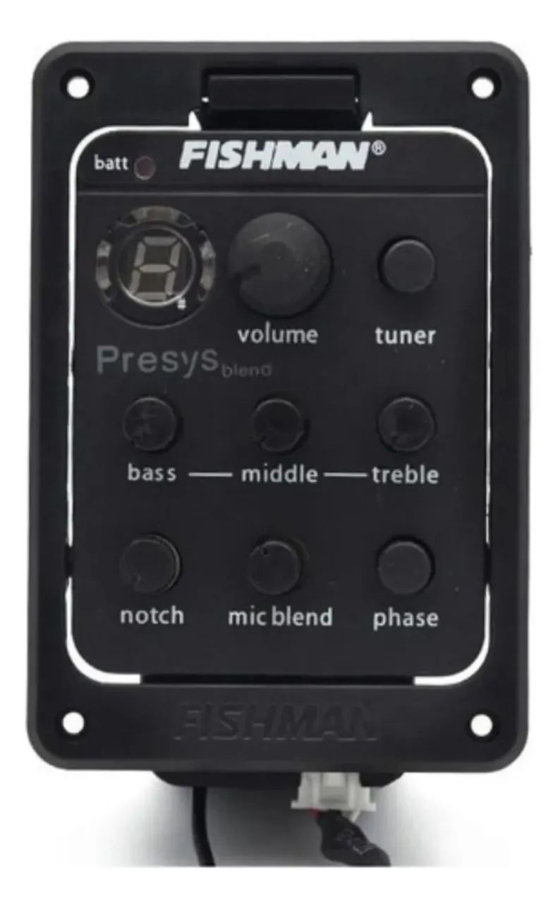 Captador Fishman 301 Com Afinador e Microfone para Violão ...