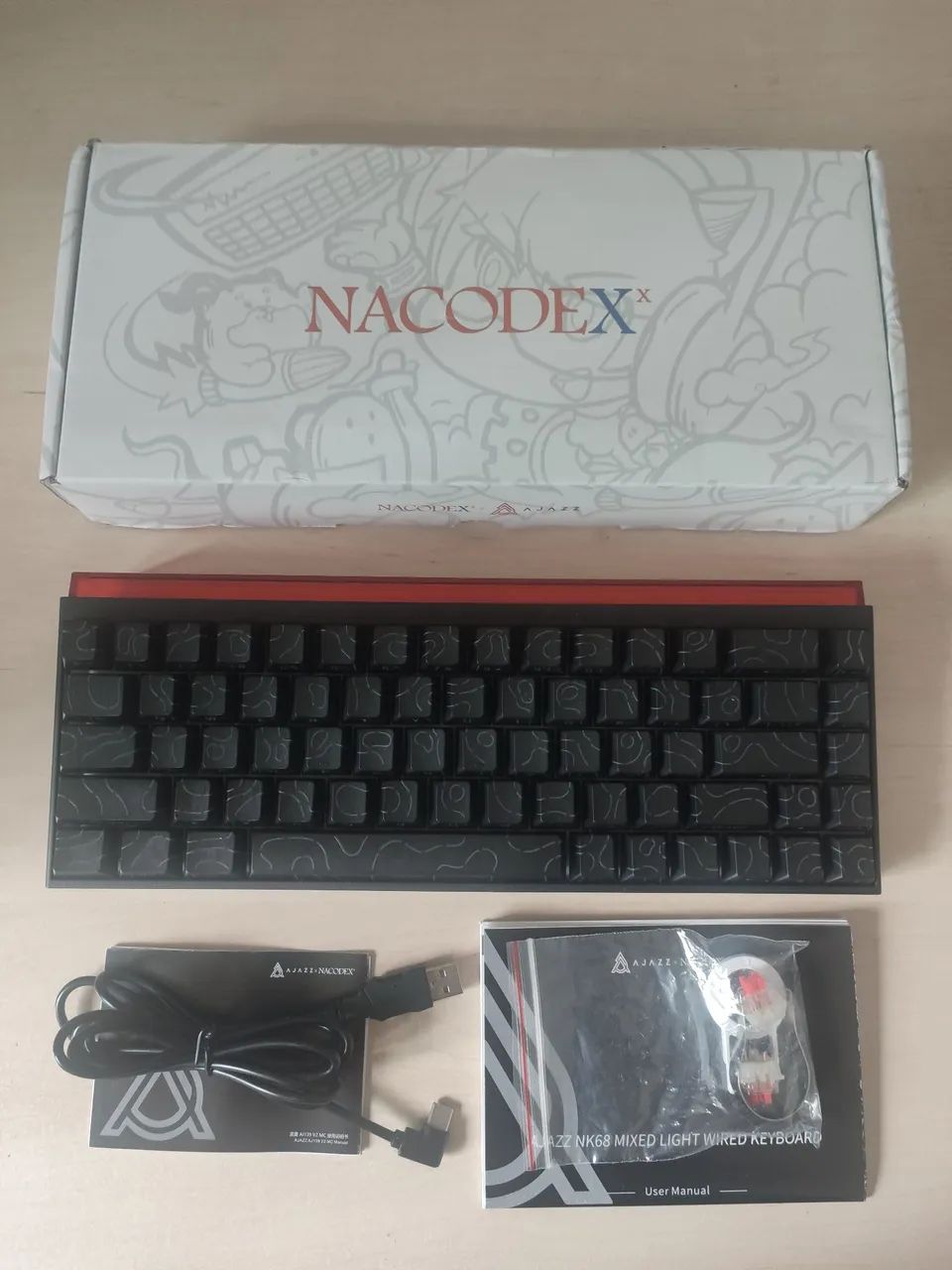 Teclado Mecânico AJAZZ NACODEX NK68 RGB | 65% | Hot Swap - Periféricos ...