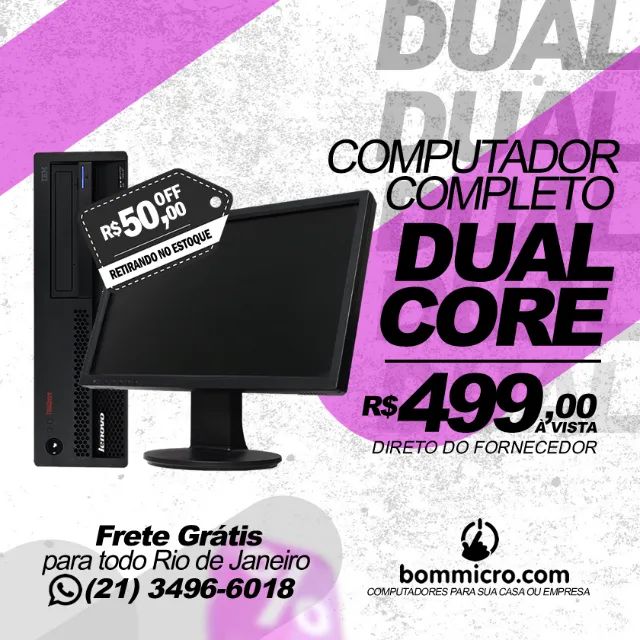 Hiper Lenovo Completo com Monitor - Computadores e Desktops - Penha ...