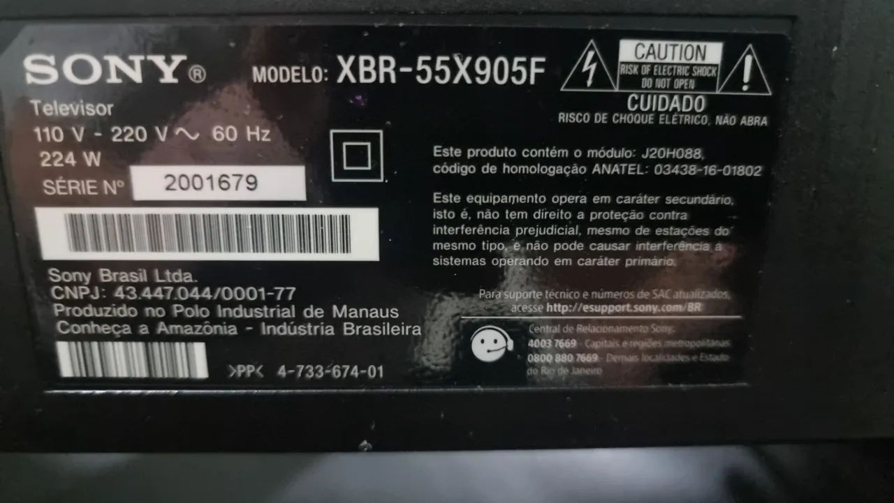 TV Sony XBR-55X905F 55 polegadas - TVs - km 18, Osasco 1404876237 | OLX