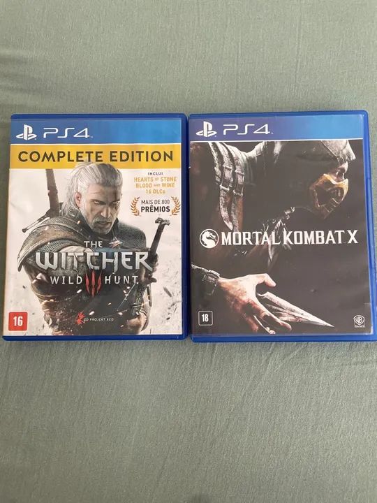 The Witcher 3: Wild Hunt - Complete Edition (PS4) e Mortal Kombat X (PS4) - Jogos de Vídeo Game ...