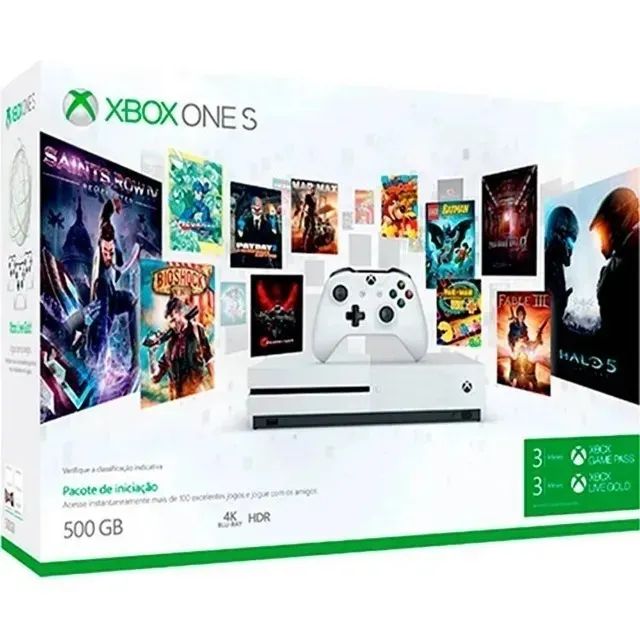 Xbox one S 01TB 4K-HDR/Garantia de Loja/Aceitamos Cartões (Loja ...