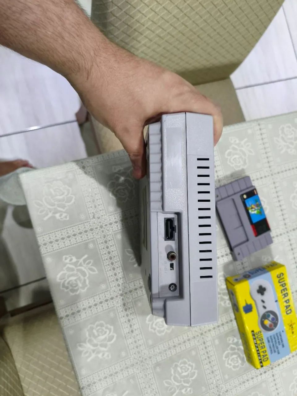 Super Nintendo em bom estado com Mário original - Consoles de Vídeo ...