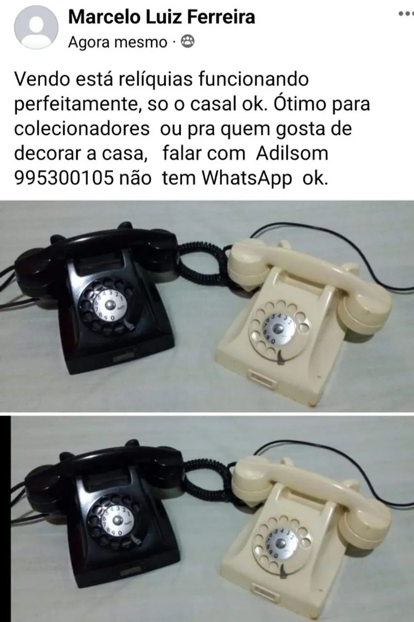 TELEFONES ANTIGO, RARIDADES - Telefonia Fixa e Sem Fio - Porto da Madeira, Recife 1438780904 | OLX