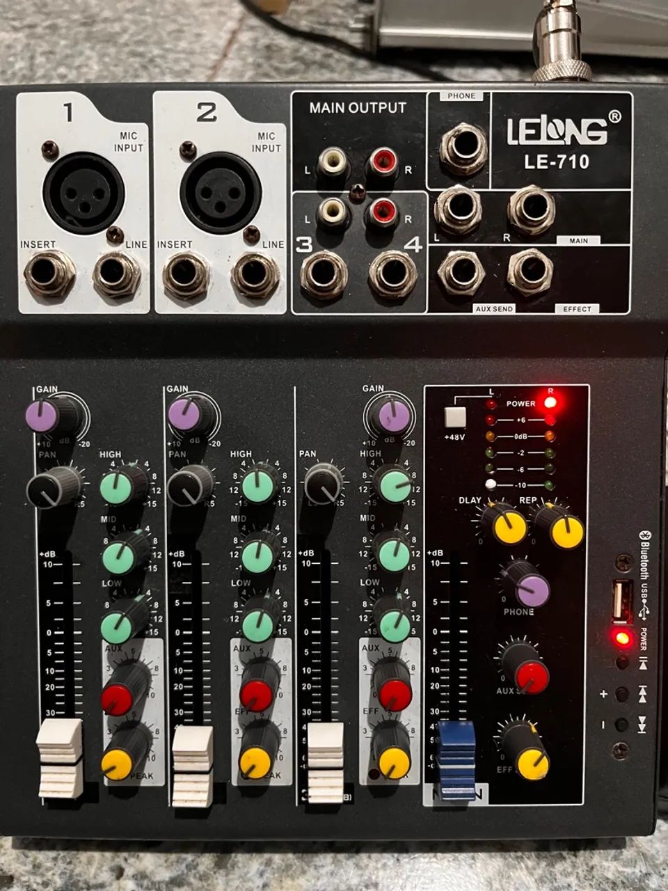 Mesa de Som Lelong LE-710 - Instrumentos musicais - Santa Isabel ...