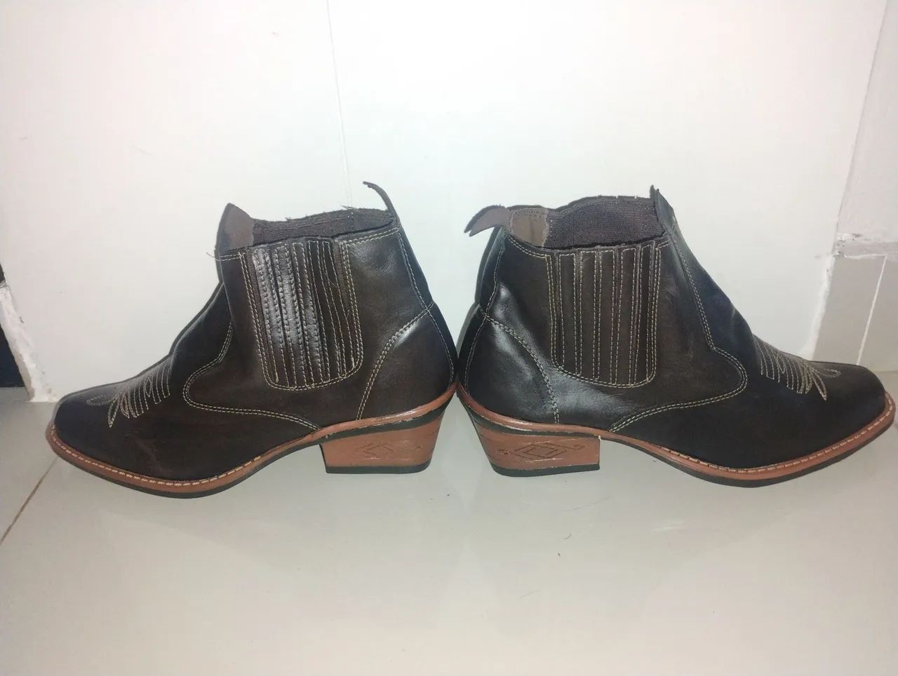 Bota Texana de Couro Country tamanho 40/41 - Calçados - Ceilândia Norte ...