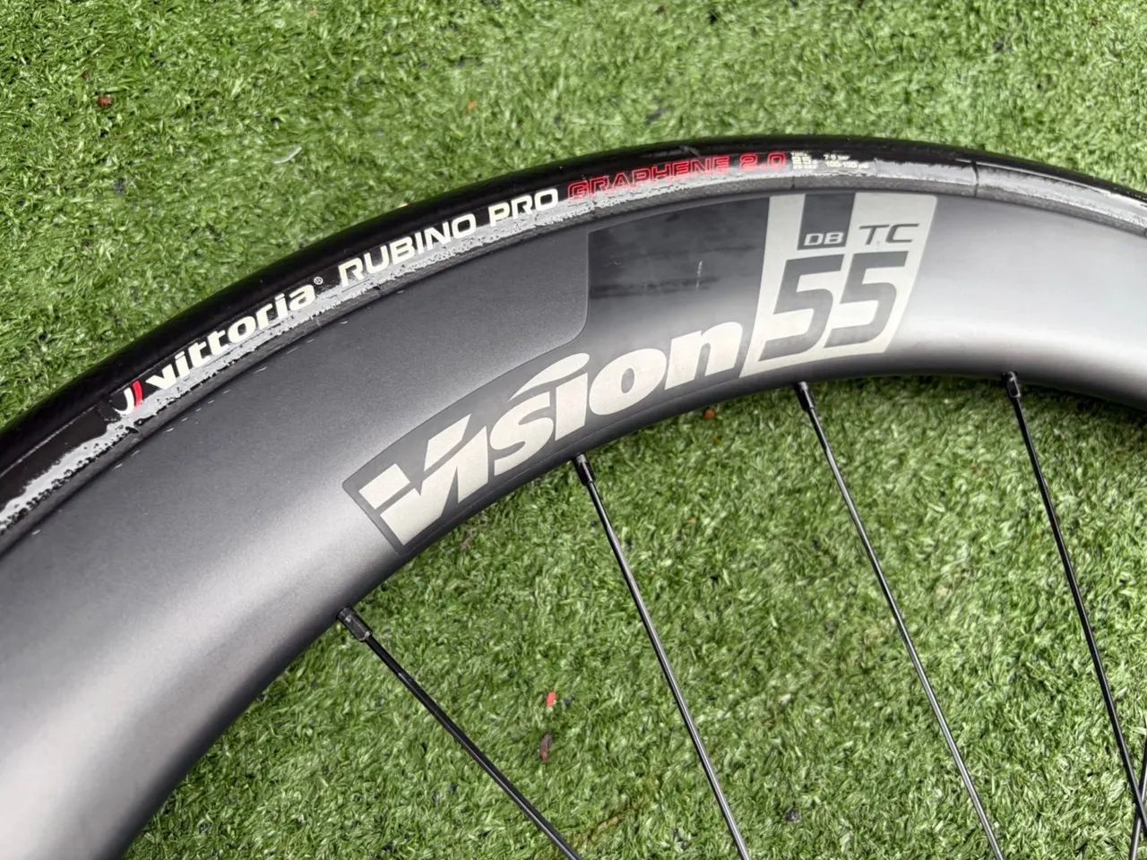 Rodas speed Vision carbono original ambas 55mm bd tc clincher ou ...