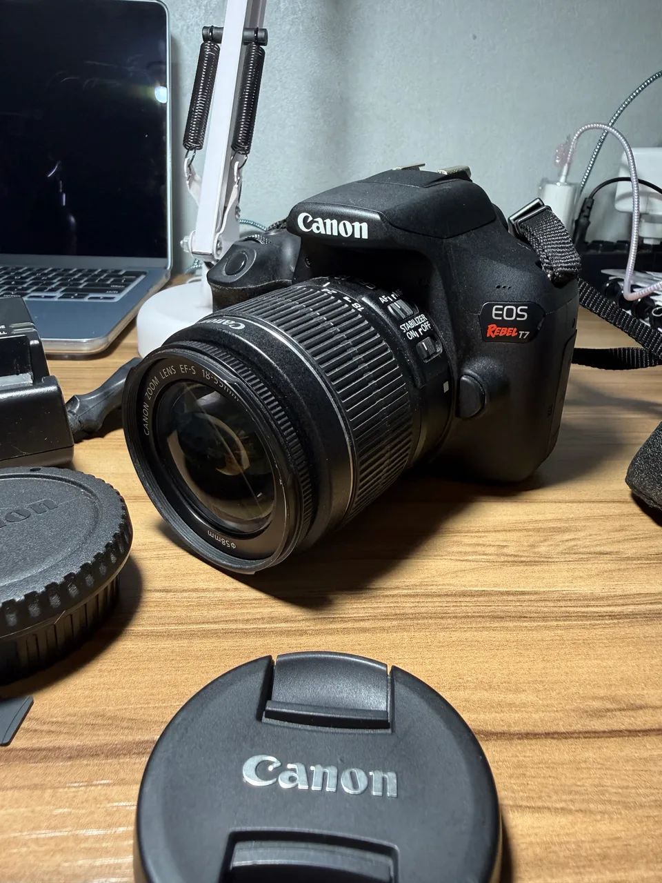 camera profissional canon eos rebel t7 como nova - Câmeras e Filmadoras ...